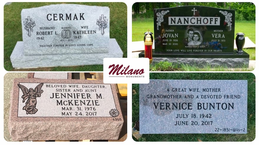 6 Headstone Designs for Couples