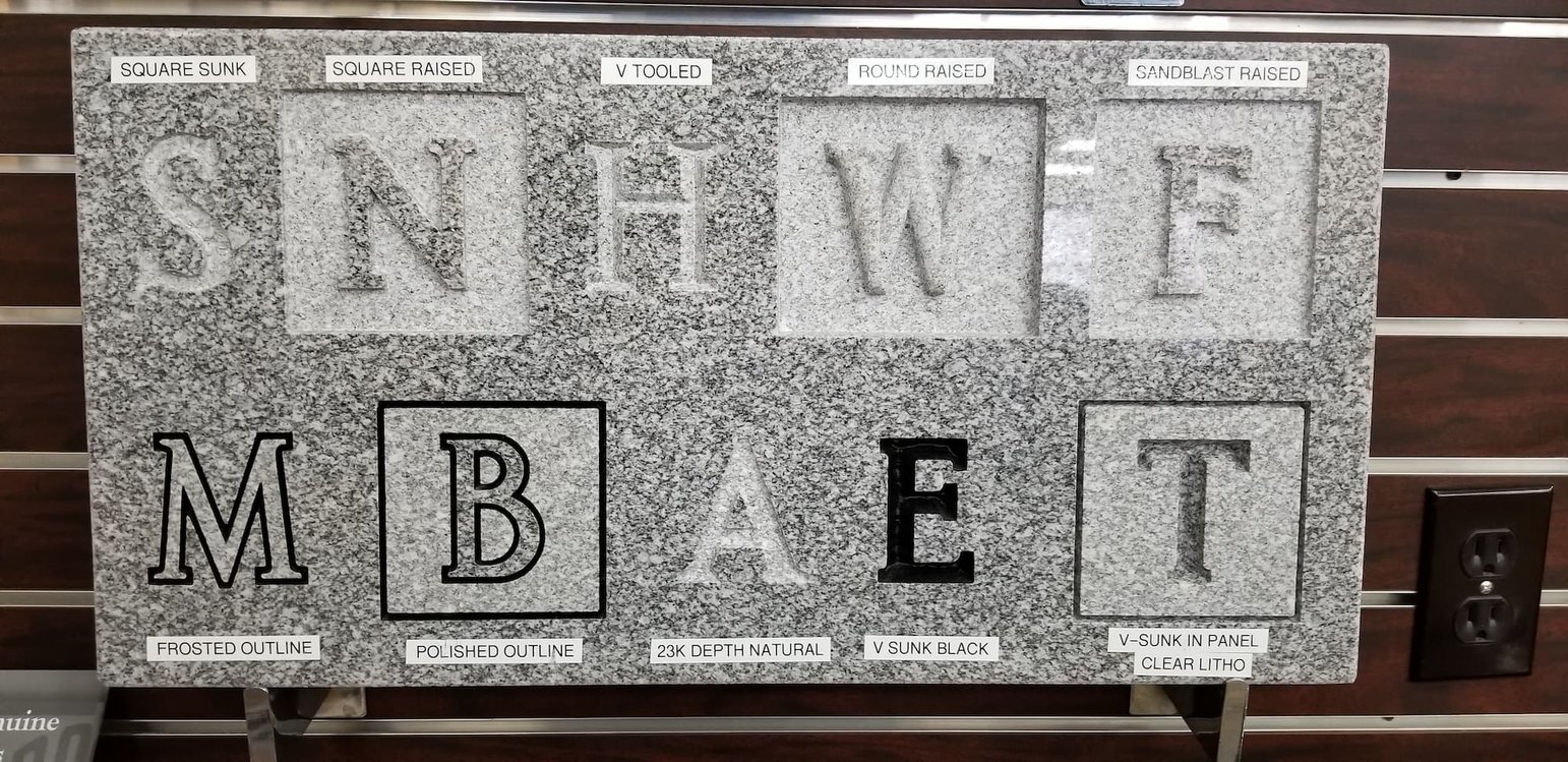 Your Guide to Designs, Lettering Methods, Color and Contrast on Headstones