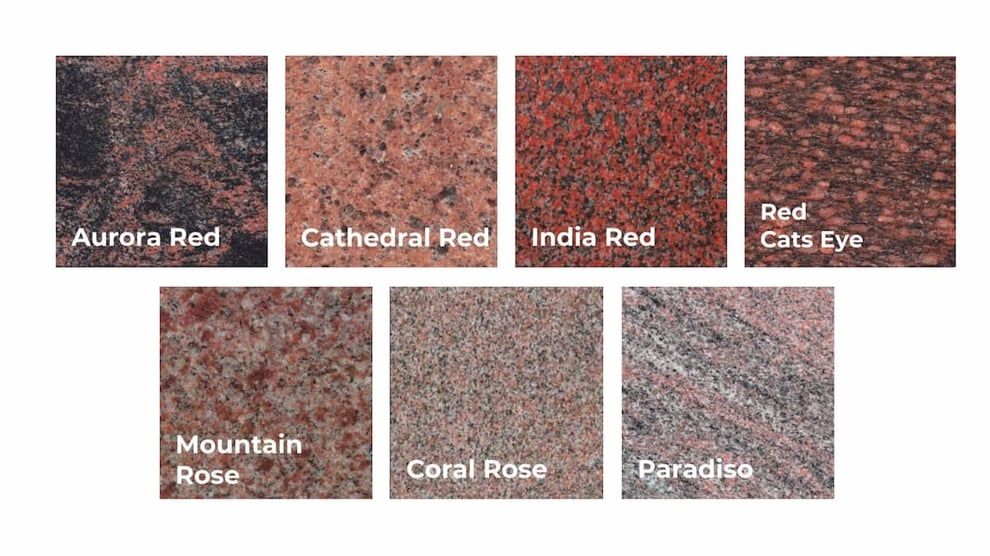 How Headstone Lettering Appears on Different Granite Colors