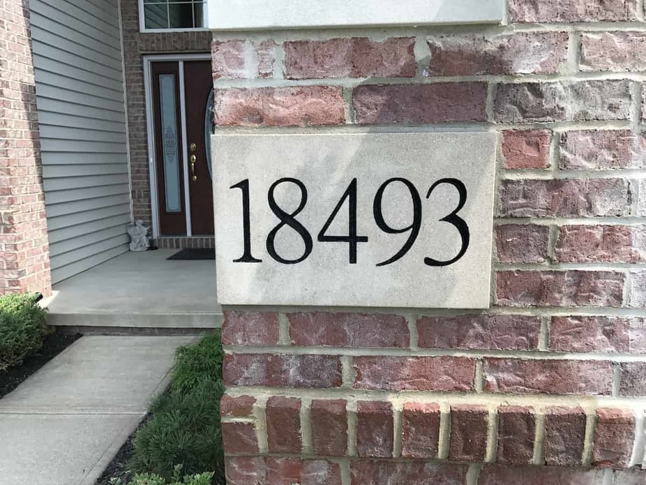 How To Order an Engraved [And Locally Sourced] Address Stone