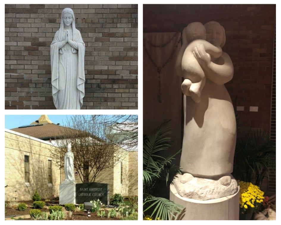Installing New Life at St. Ambrose Church | Milano Statues