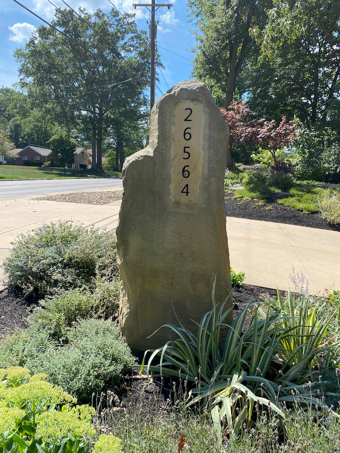 How To Order an Engraved [And Locally Sourced] Address Stone